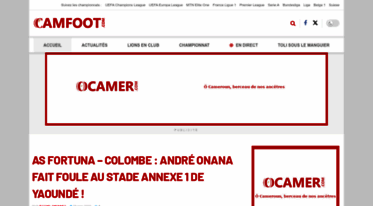 Get Camfoot.com news - Camfoot.com - la Référence du football camerounais