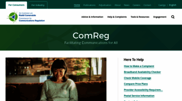 Get Comreg.ie news - Commission for Communications Regulation