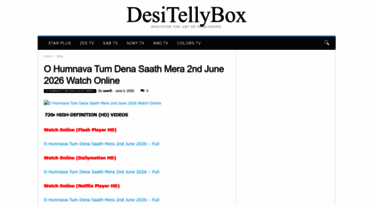 Get Desitellybox.com news - DesiTVBox - Watch Online All Indian TV ...