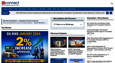 Get Gconnect.in news - Central Government Employee News, Pay Updates ...