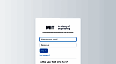 Get Moodle.mitaoe.ac.in news - Log in to the site | MITAOE