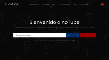 Get Notube.si news - Conversor: YouTube MP3, Tiktok MP4 ¡y más! - noTube