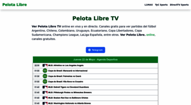 Get Pelota.libre-tv.su news - Pelota Libre TV | Partidos y Canales deportivos online