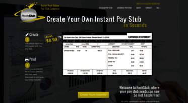 Get Rockstub.com news - RockStub | Pay Stub Maker - Create A Paycheck ...