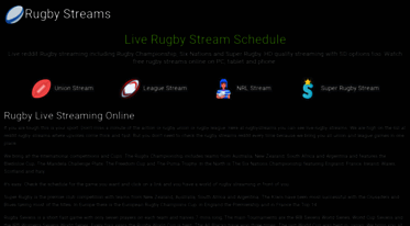Get Rugbystreams.me news - Rugby Streams | Watch Rugby Online | Live ...