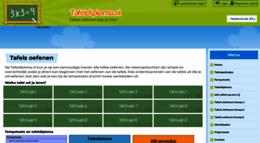 Get Tafeldiploma.nl news - Tafels oefenen groep 4, 5, 6 en spelletjes - Tafeldiploma.nl