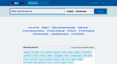 Get Vdict.com news - VDict - Vietnamese English French Dictionary - VDict
