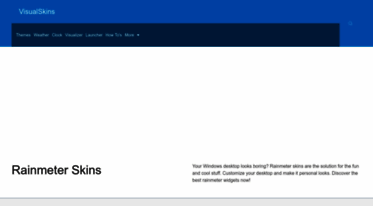 Get Visualskins.com news - Rainmeter Skins