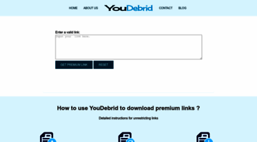 Get Youdebrid.com news - Easy Premium Link Generator - YouDebrid